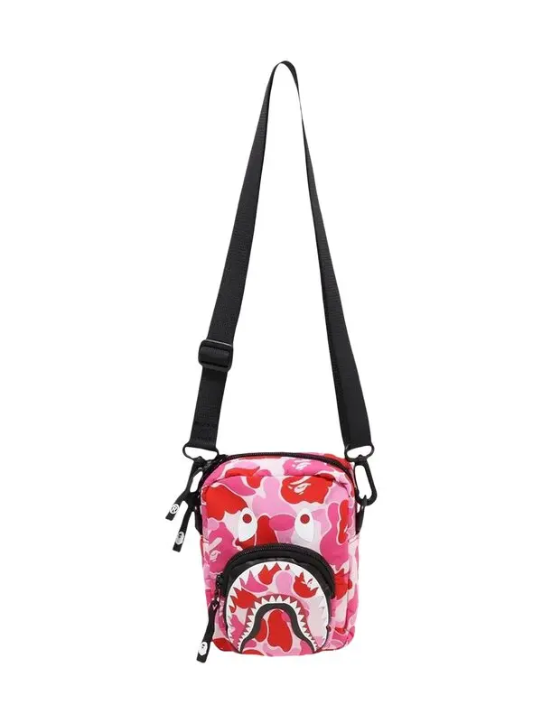 A BATHING APE Abc Camo Shark Mini Bag - Pink