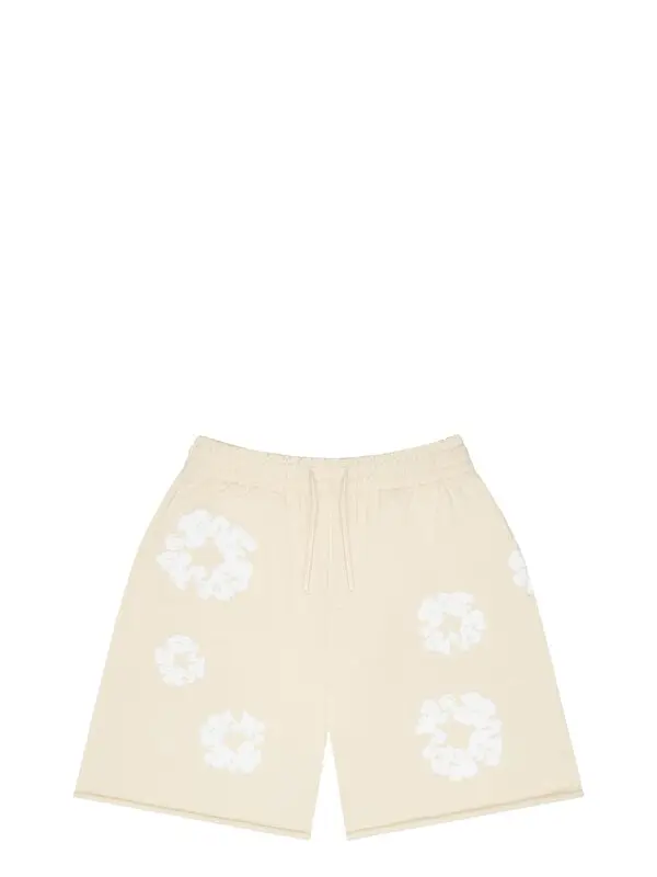 DENIM TEARS Cotton Wreath Sweatshorts - Cream
