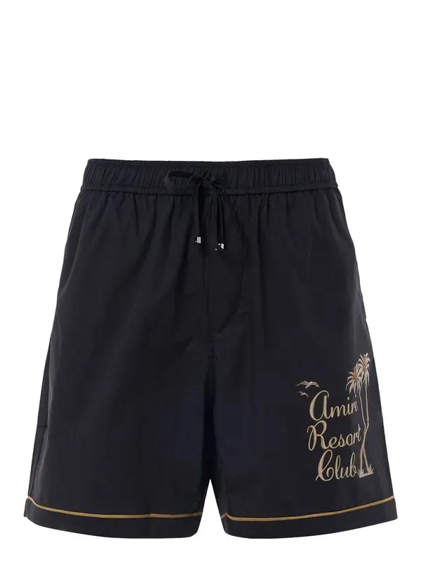 Amiri Twisted Palms Short - Black