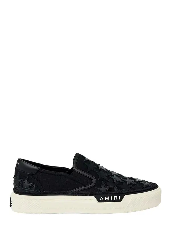 Amiri Stars Court Slip-on Sneakers - Black