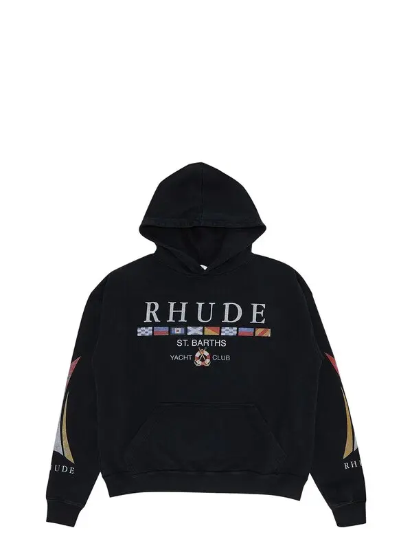 Rhude Yacht Club Hooded Sweatshirt - Blue