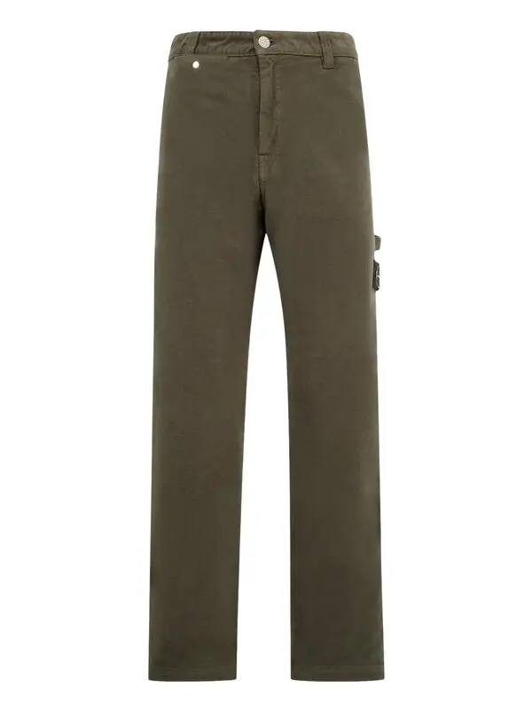 Stone Island Straight Trousers - Green