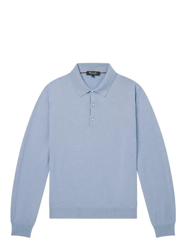 Loro Piana Cashmere Polo Shirt - Blue