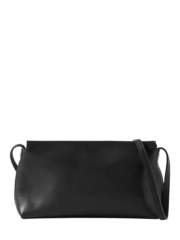 THE ROW Rene Leather Shoulder Bag - Brown