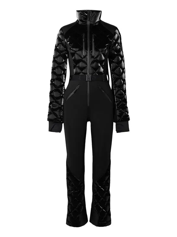 Mackage Inga Belted Quilted Down Ski Suit - Black