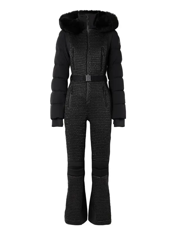 Mackage Lorelle Belted Hooded Ski Suit - Black