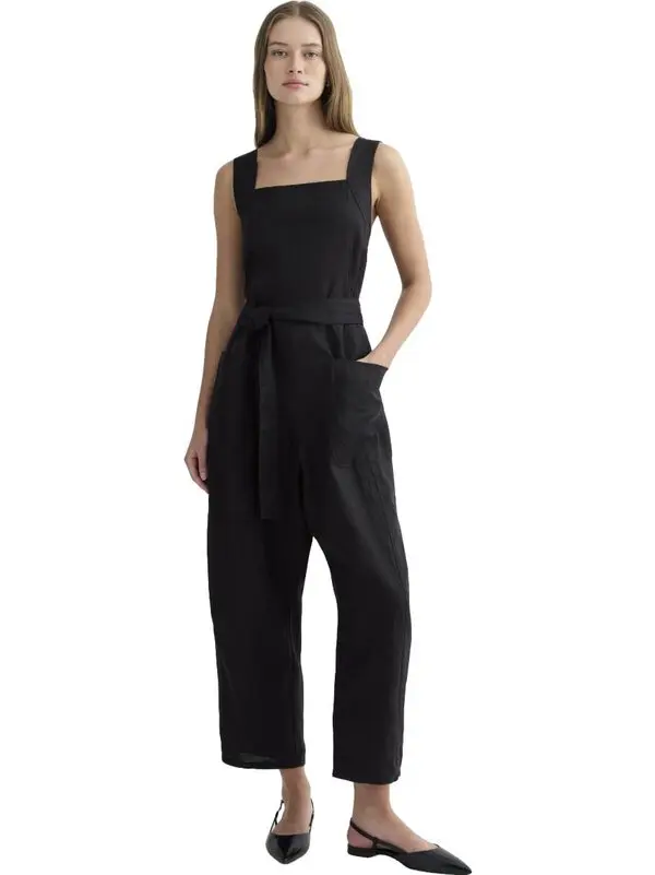 Everlane Linen Coverall - Black