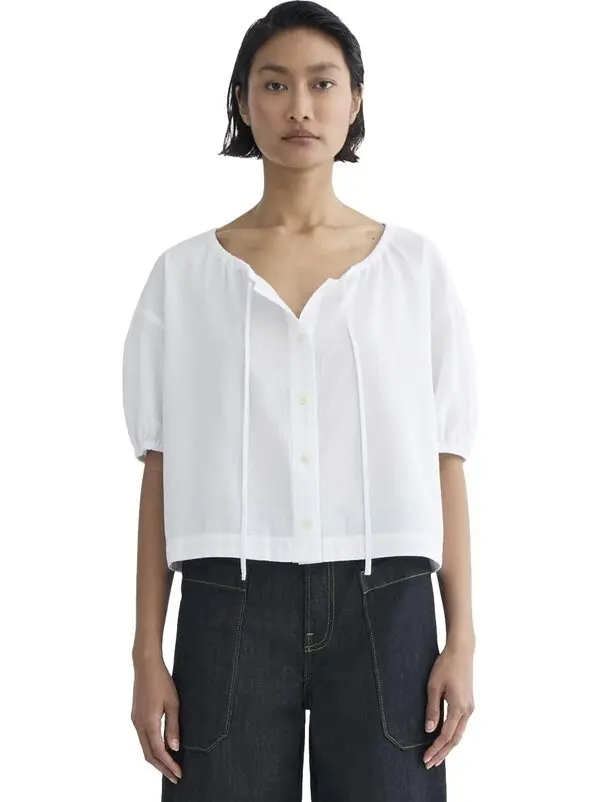 Everlane Gauze Button-up Shirt - White