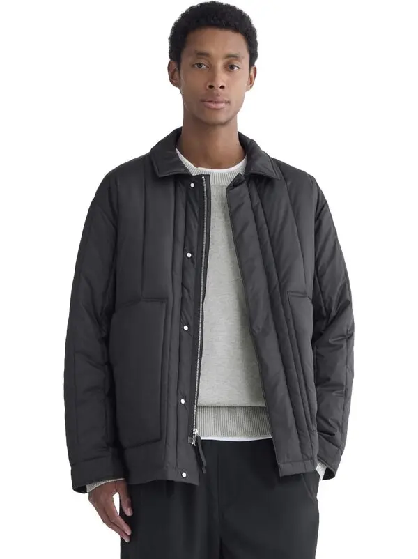 Everlane Renew Vertical-quilted Jacket - Black