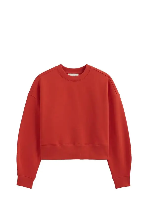 Everlane Luxe Fleece Sweatshirt - Fiery Red