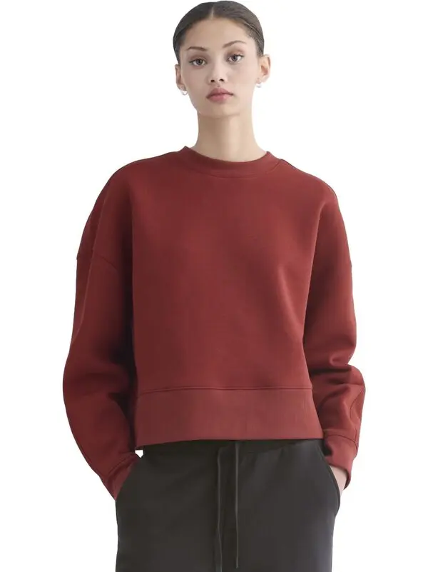 Everlane Luxe Fleece Sweatshirt - Merlot