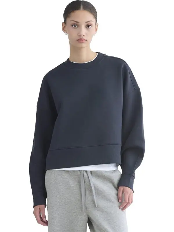 Everlane Luxe Fleece Sweatshirt - Navy