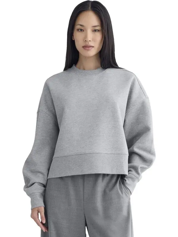 Everlane Luxe Fleece Sweatshirt - Vintage Heather Grey