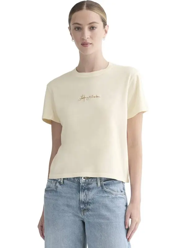 Everlane X Laufey Foundation Box-cut T-shirt - Bone