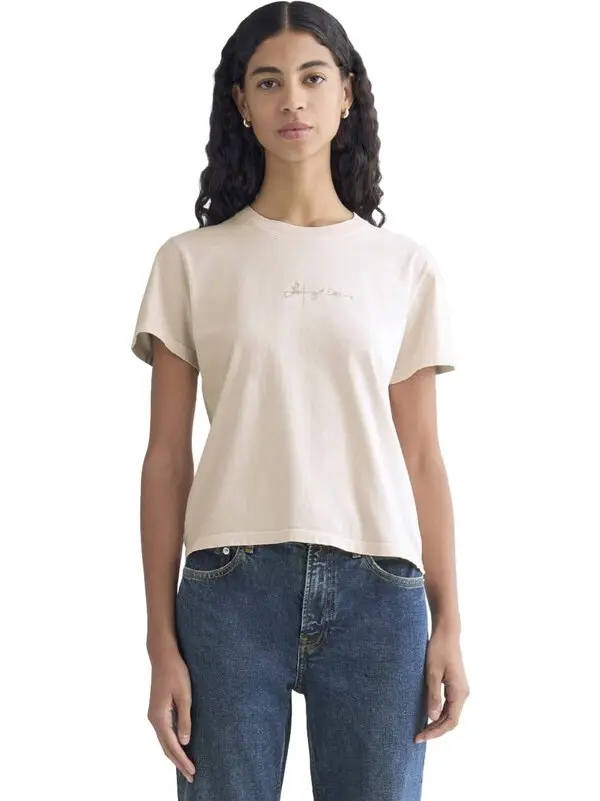 Everlane X Laufey Foundation Box-cut T-shirt - Pale Peony