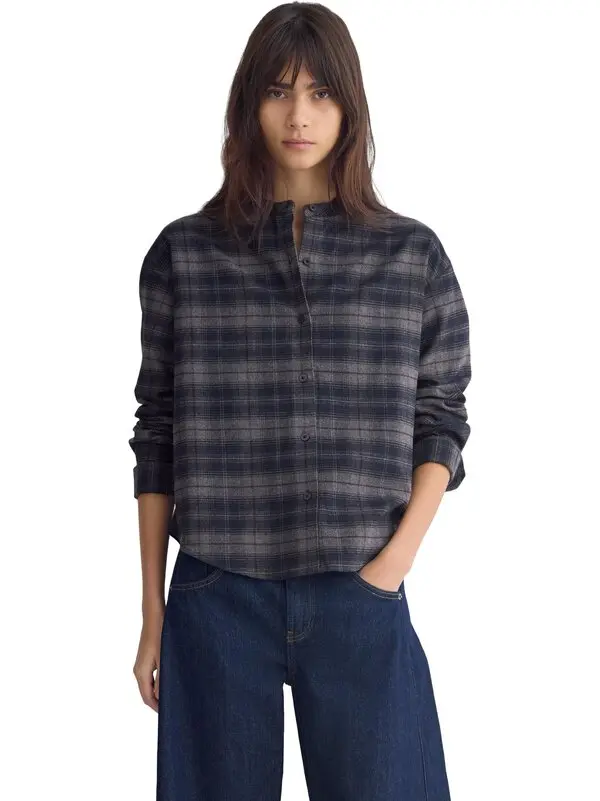 Everlane Flannel Shirt - Black/navy