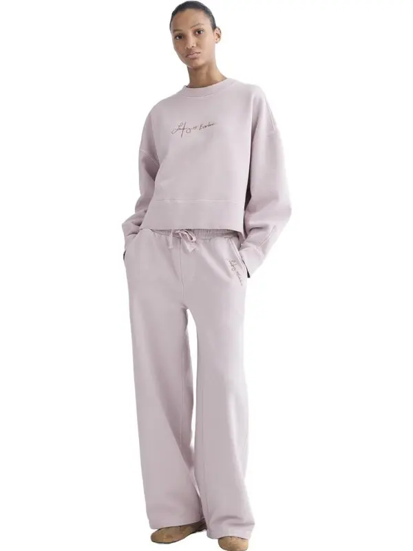 Everlane X The Laufey Foundation Wide-leg Sweatpant - Burnished Lilac
