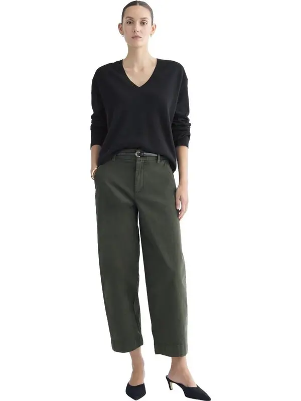 Everlane Cotton Twill Chino - Dark Green