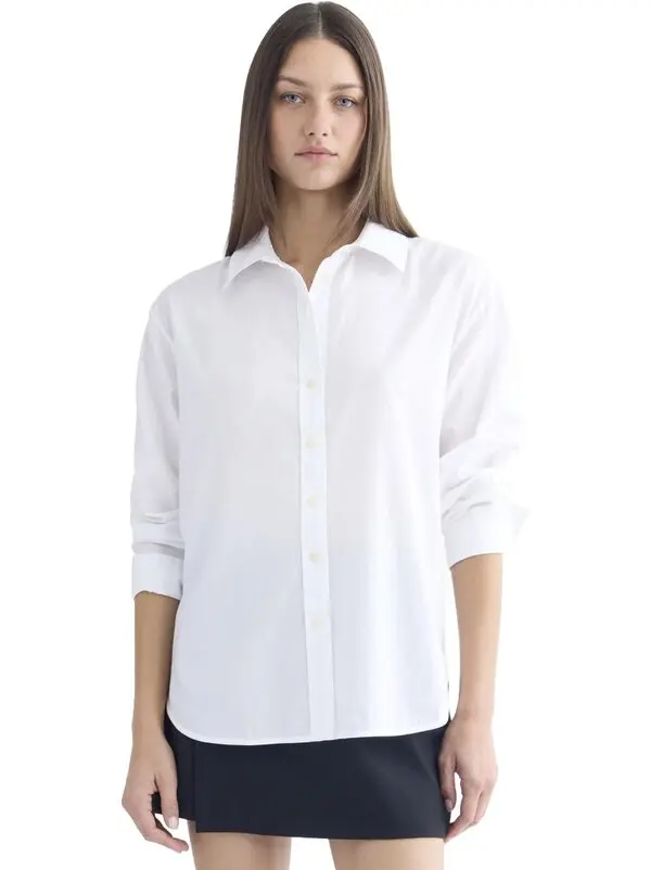 Everlane Everyday Silky Cotton Shirt - White