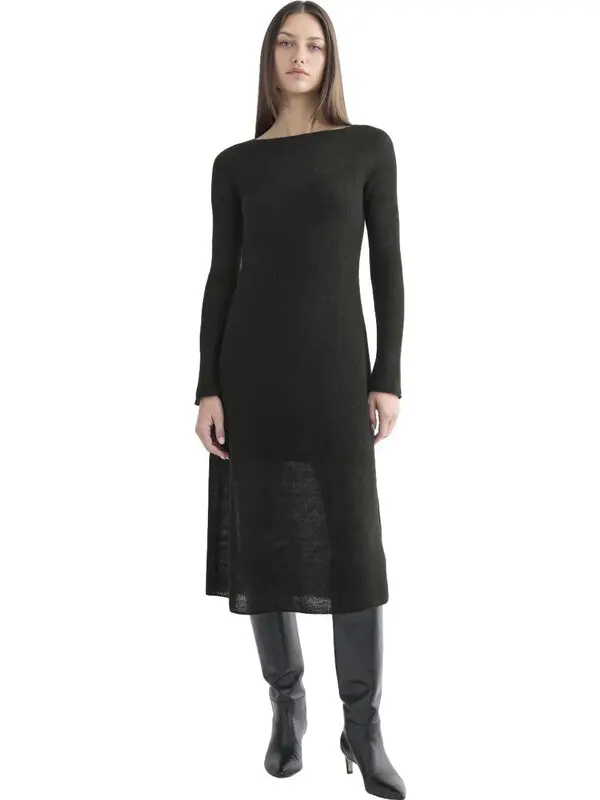 Everlane Air Alpaca™ Sweater Dress - Black