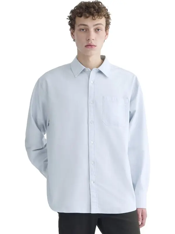 Everlane Oversized Oxford Shirt - Light Blue