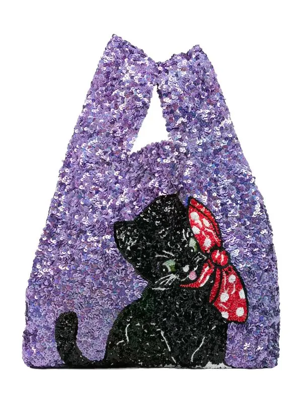 Ashish Sequin-embellished Tote Bag - Purple
