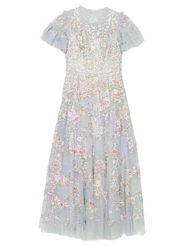 NEEDLE & THREAD Lunaria Gown - Blue