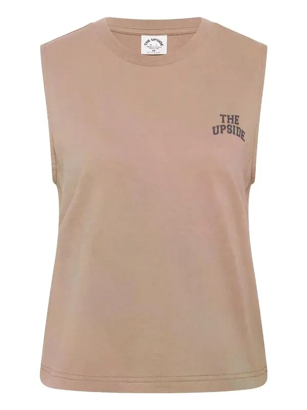 The Upside Logo-print Tank Top - Neutrals