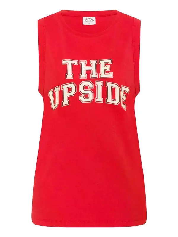 The Upside Jeet Logo-print Sleeveless Tank Top - Red