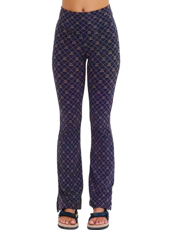 The Upside Geometric-print Trousers - Blue
