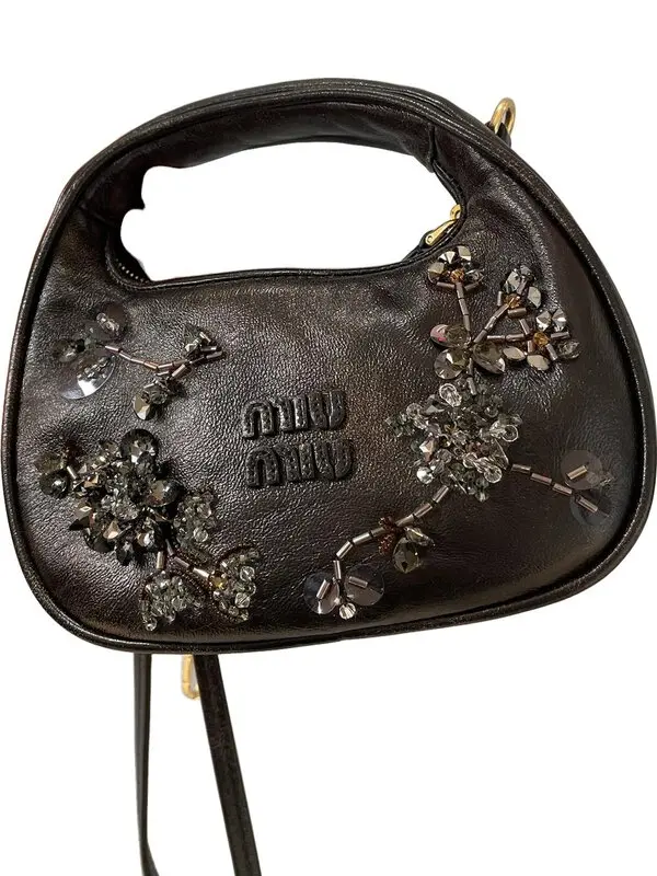 Miu Miu Holiday Leather Wander Bag - Moro