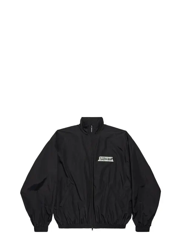 Balenciaga Masking Tape Tracksuit Jacket - Black