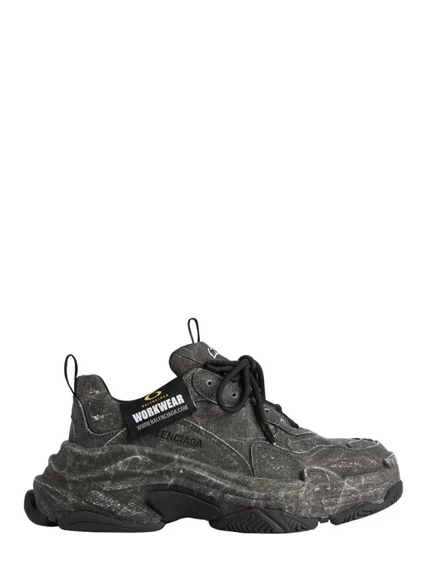 Balenciaga Triple S Canvas Sneaker - Black