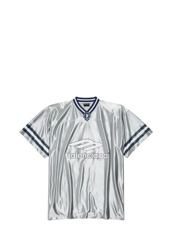 Balenciaga 3b Football V-neck T-shirt - Grey