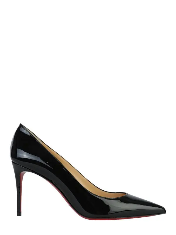 CHRISTIAN LOUBOUTIN Leather Kate 85 Patent Pumps - Black