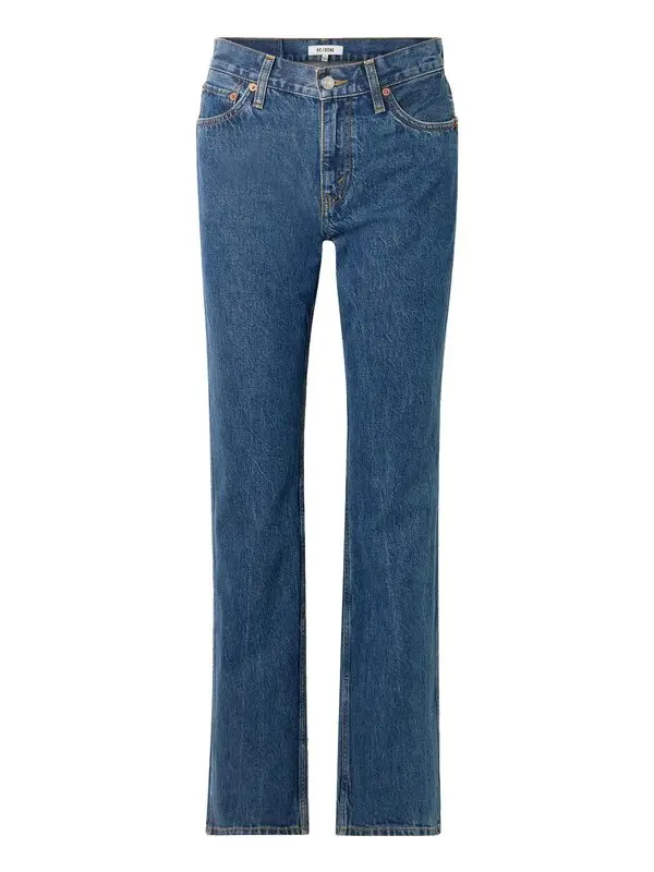 RE/DONE 90s High-rise Straight-leg Jeans - Blue