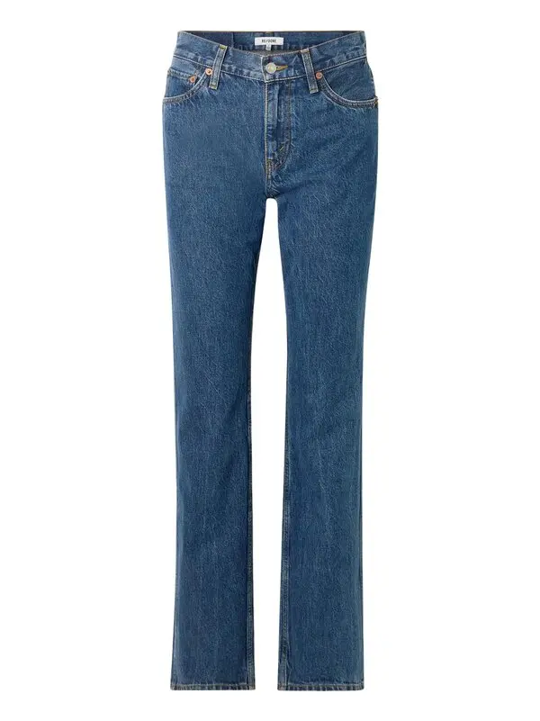 RE/DONE 90s High-rise Straight-leg Jeans - Blue