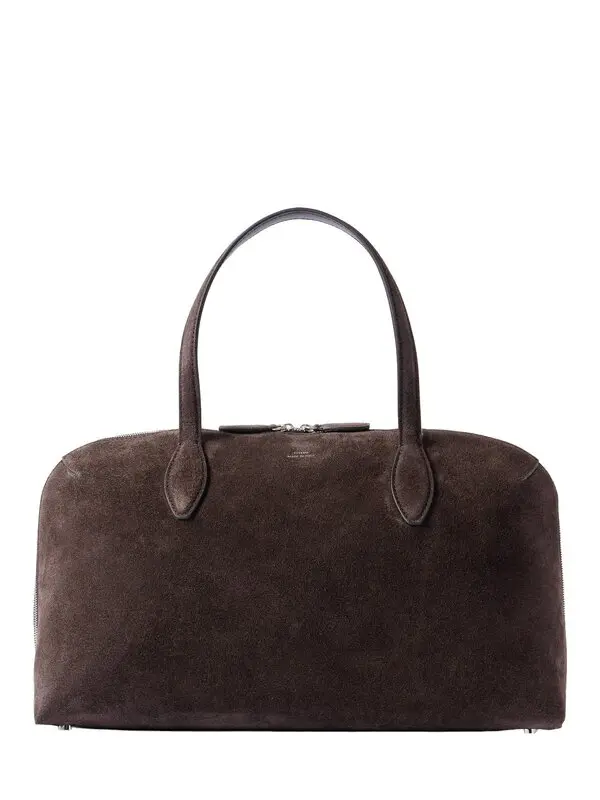 TOTEME Day Medium Suede Tote - Brown