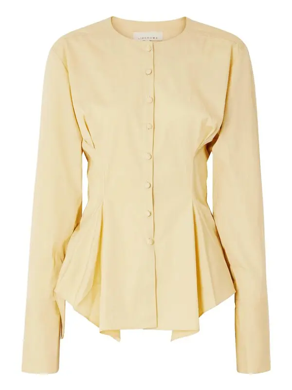 LIBEROWE Lavinia Cotton-poplin Blouse - Yellow