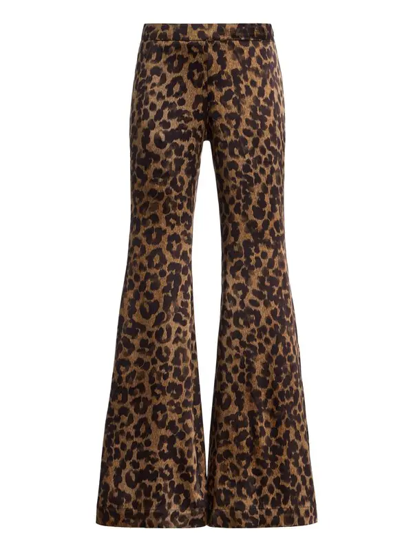 Françoise Zaoua Leopard Silk Pants - Animal