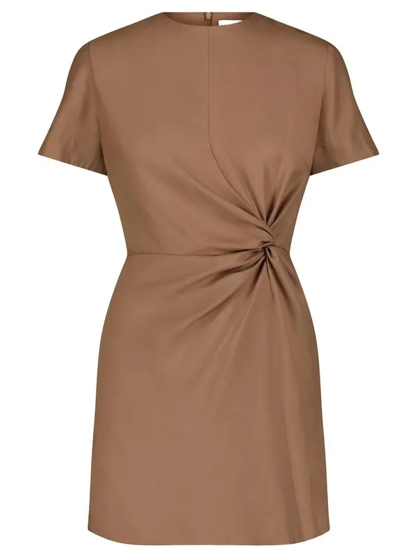 Matthew Bruch Twist T-shirt Dress - Brown