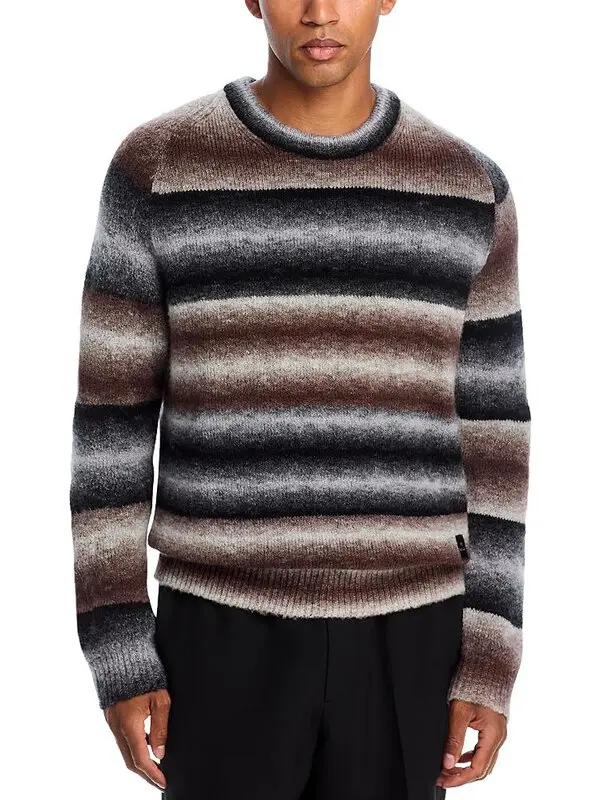 Paul Smith Striped Crewneck Sweater - Black