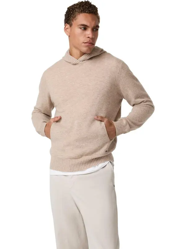 Vuori Berik Cashmere Hoodie - Oatmeal Heather