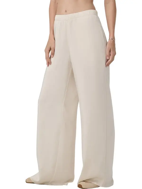 Vuori Nova Satin Wide-leg Trousers - Milkweed