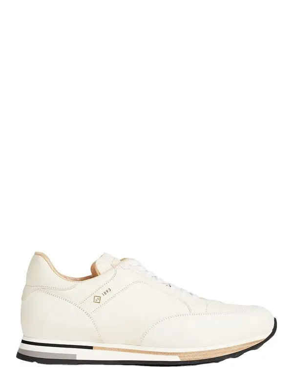 Dunhill Duke Leather Sneakers - Cream