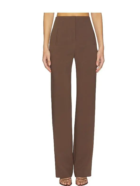 Veronica Beard Carys Pant - Walnut