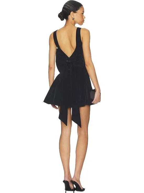 MORE TO COME Estella Bow Back Dress - Black