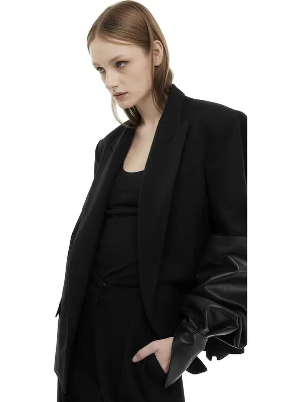 MOTHER OF ALL Doris Oversized Jacket - Black