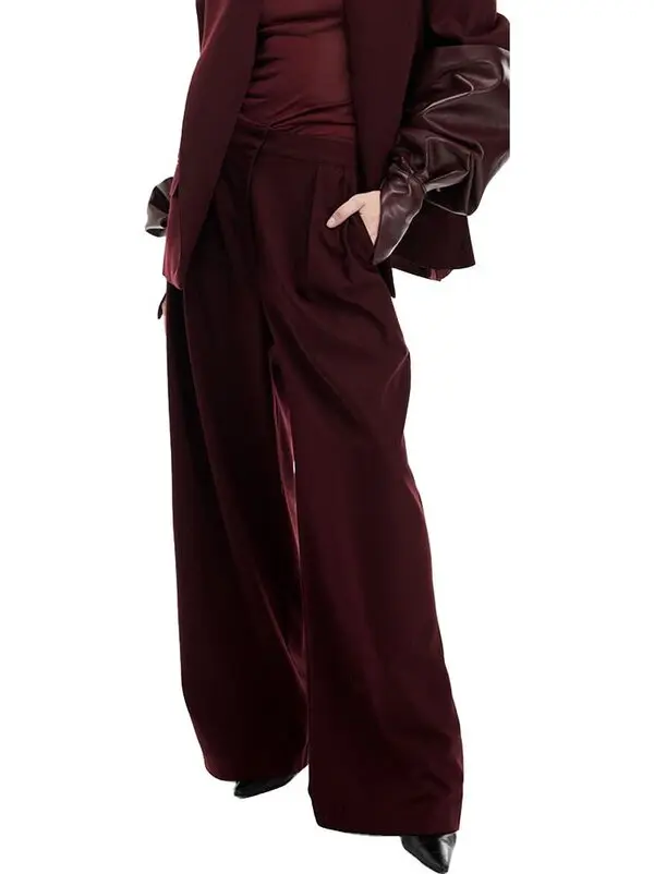 MOTHER OF ALL Hedi Pants - Burgundy