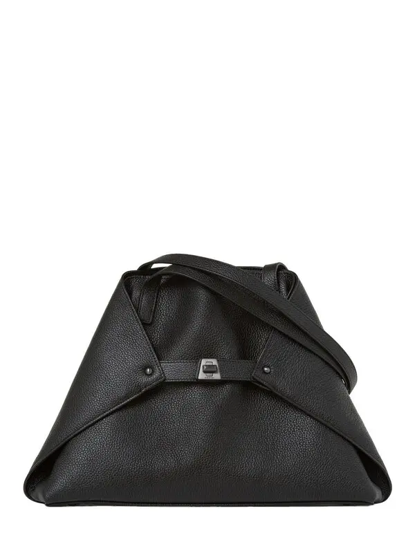 Akris Small Ai Leather Tote - Black